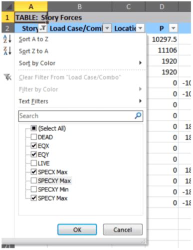 Scaling Of Base Shear In ETABS Structural Calc