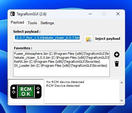 RCM Hekate Setup Nintendo Switch RetroSix Wiki