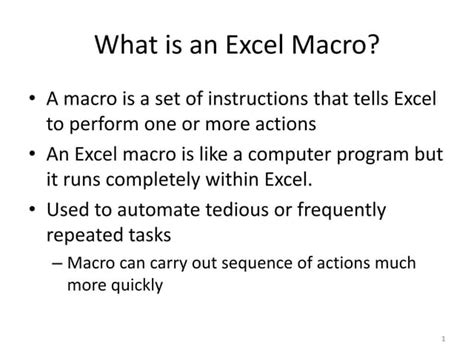 Getting Started With Microsoft Excel Macros Pdf Programming
