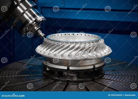 Making Turbine Wheel With Robotized Lathe Machine At Plant Stock Image Image Of Engineering