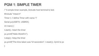 PROGRAMMING TIMERS MBED Pdf