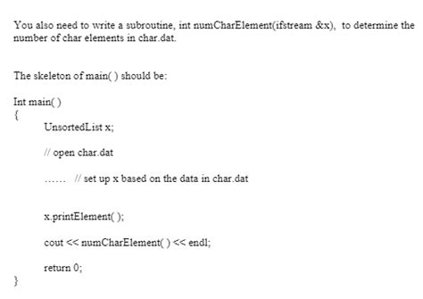 Solved Implement A Template Class Unsorted List As Defined