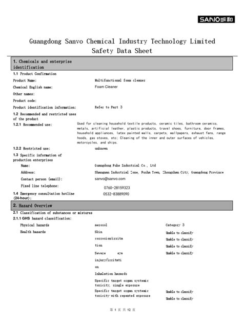 Sds Multi Functional Foam Cleaner 多功能泡沫清洁剂 2 2024 04 29 02 11