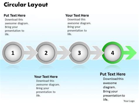 Ppt Colorful Arrow And Circular Layout 4 Phase Diagram PowerPoint Templates