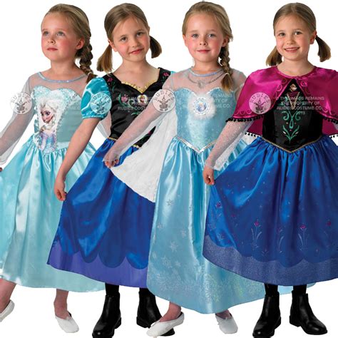 Licensed Frozen Anna Elsa Fancy Dress Up Wig Disney Princess Licensed Girls Ebay