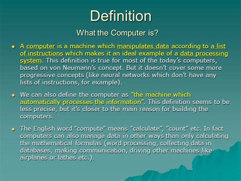 Basic Definitions And History Of The Computer Systems Ppt Video