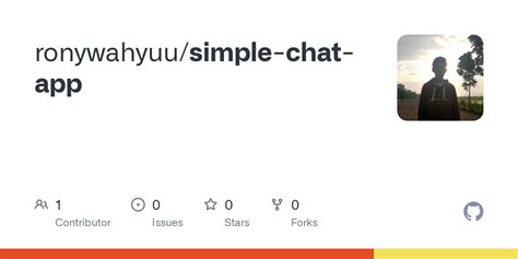 github ronywahyuu simple chat app