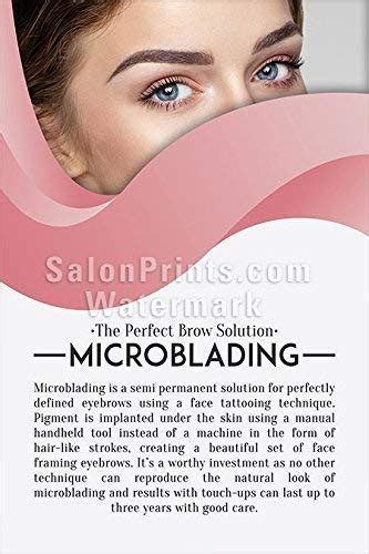 Global Printing Services Nail Salon Poster Eyebrows Perfect