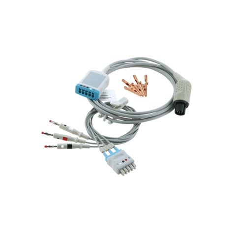 Defib 3 Lead Ecg Cableleadclip Set