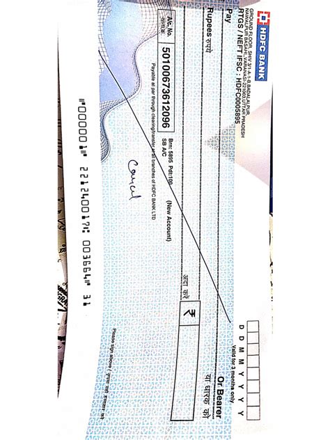 Cancel Cheque Pdf
