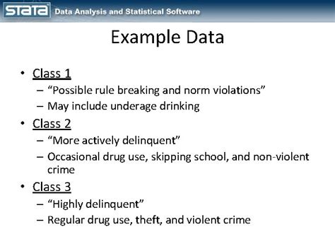 Latent Class Analysis Using Stata Chuck Huber Stata