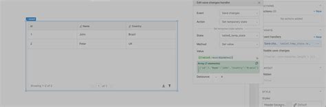 What Is The Best Way To Save Edits On A Table Using Temporary States
