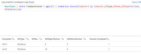 Log Analytics Query To Get Specific Version From Windows Workstation Or