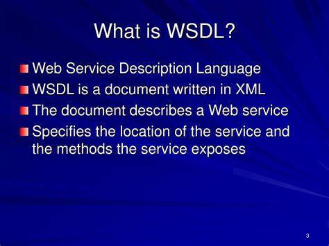 Ppt Wsdl Web Service Description Language Powerpoint Presentation