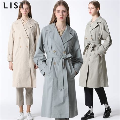 리스트list 래글런 더블 버튼 트렌치코트 믿고 사는 즐거움 Ssgcom