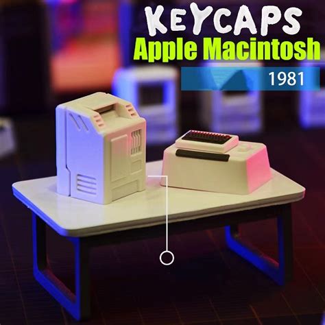 Apple Macintosh Mac Keycaps Artisan Retro Keycap Set Ts Etsy