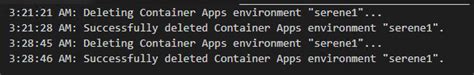 The Deleted Container App Still Displays Under The Container Apps