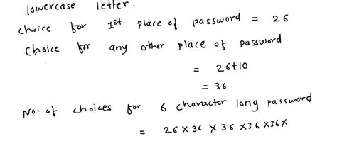 A Password In A Computer System Has The Following Requirements 1 The