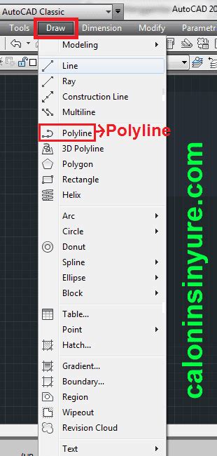 4 Cara Membuat Polyline Pada Lembar Kerja Autocad