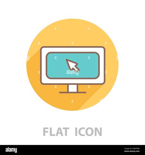Monitor Linear Icon Vector Illustration Stock Vector Image And Art Alamy