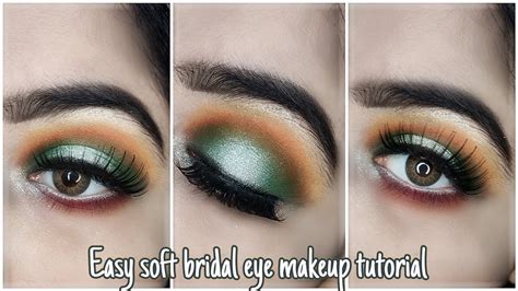 Soft Green Bridal Eye Makeup Tutorial For Beginners 😍 Step By Step