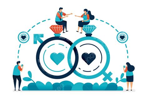 결혼과 약혼을 위한 결혼 반지와 섹스 심볼 카드 에 대한 두 PNG 일러스트 및 벡터 에 대한 무료 다운로드 Pngtree