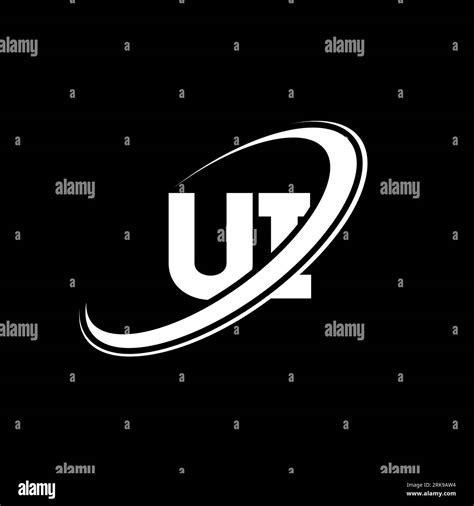 Ui U I Letter Logo Design Initial Letter Ui Linked Circle Uppercase Monogram Logo Red And Blue