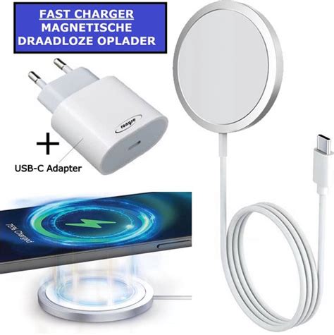 Draadloze Oplader 20w Adapter Geschikt Voor Iphone 10 11 12 13 14 Draadloos