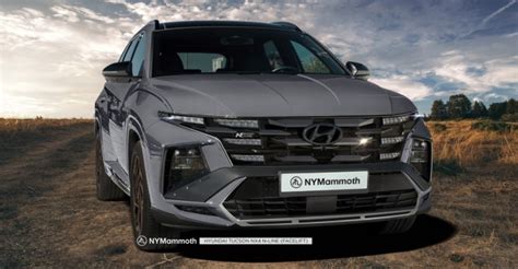 현대 투싼 페이스리프트 N 라인 예상도 최신 스파이샷