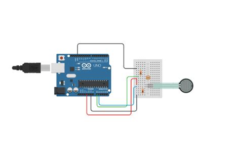 Circuit Design Rrr Ldr Force Sensor Readings Tinkercad