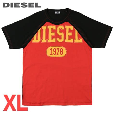 【楽天市場】 Diesel ディーゼル メンズ クラック加工プリント ラグラン 半袖tシャツ カットソー【t Raglen】【サイズxl】【レッド】die M T F4 4fe 《メーカー希望