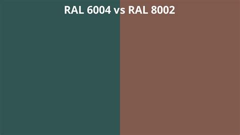 Ral 6004 Vs 8002 Ral Colour Chart Uk