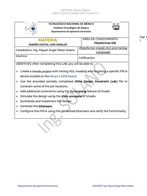 Lab0 Getting Started With Vivado Pdf Field Programmable Gate Array