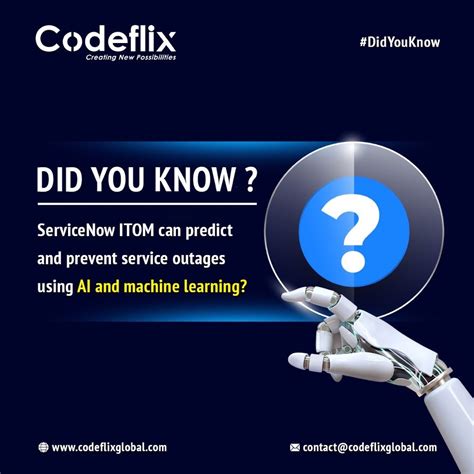 Codeflix Didyouknow Servicenow Itom Ai Machinelearning Facts