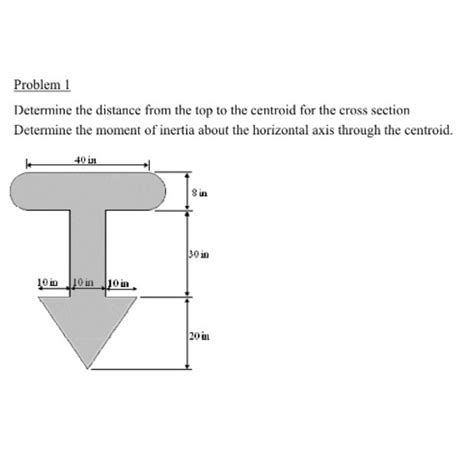 Solved Problem 1 Determine The Distance From The Top To T