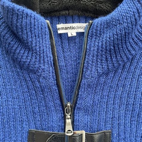 Semantic Design Semantic Design Bondage Turtleneck Zip Up Sweater Grailed