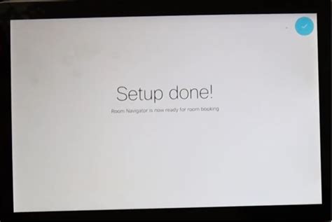 Setup A Room Navigator Cisco