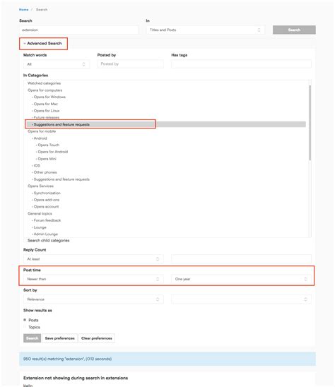 Search Forums And Results Opera Forums