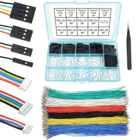Pb1 25 To Dupont 2 54mm Connectors And Cables Kit Compatible With Molex Picoblade 1