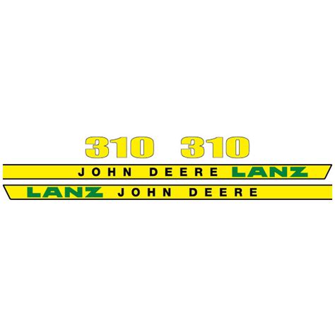 Aufkleber Und Embleme John Deere Aufklebersatz John Deere Lanz 310