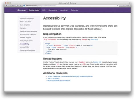 Bootstrap 3でのスキップリンク（覚書） ブログ アットスタイル