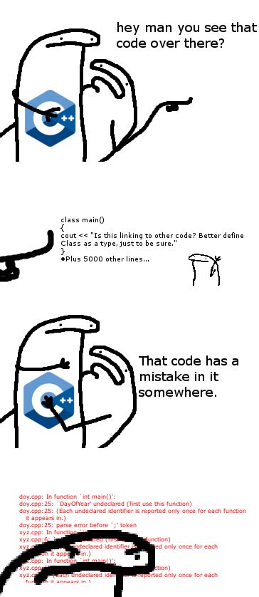 What The C Debugger Thinks When You Give It Bad Code X Post From Rpcmasterrace R