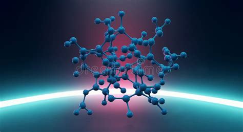 History Of Futuristic Molecular Structures Stock Illustration Illustration Of Graphic