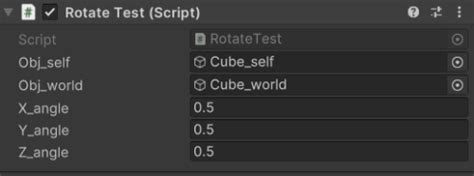 【unity】transformrotateでオブジェクトを回転させる ばに日記 【unity】transformrotateでオブジェクトを回転させる ばに日記