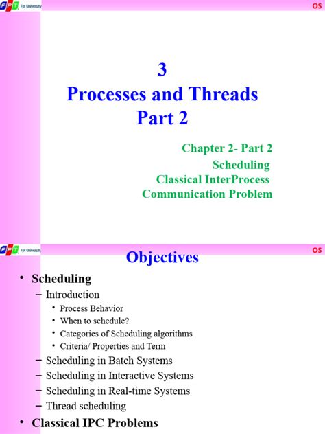 03 Chap02 Processes Part2 Scheduling 2slots Pdf Scheduling