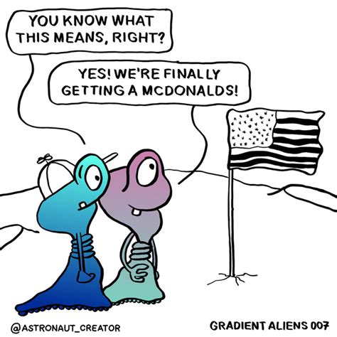 Gradient Aliens Meme Guy