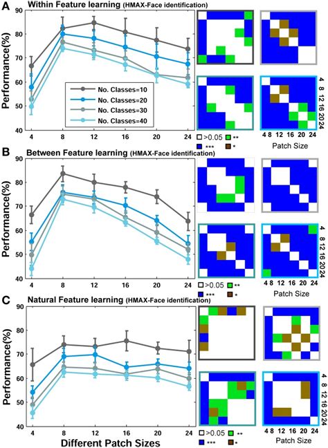 Performance Comparisons Between Different Patch Sizes And Feature