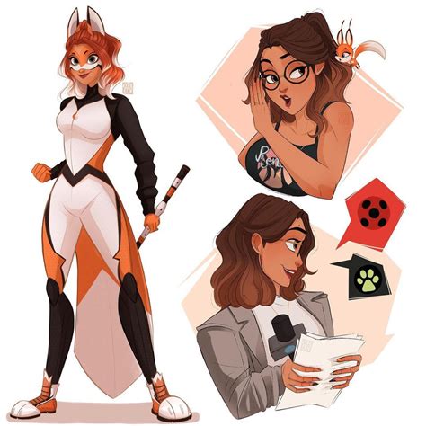 Alice Mjartist 🏻 🌻 On Instagram “rena Rouge Alya Cesaire 🦊