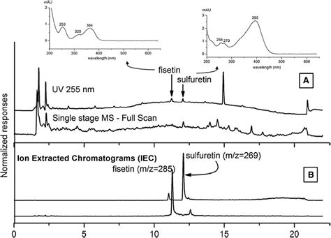 UV Vis Spectra UV Chromatogram 255 Nm Total Ion Current TIC