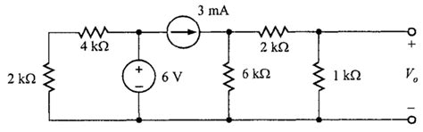 Solved Use The Nodal Analysis To Find V0 In The Network Of